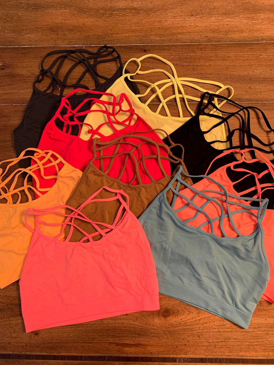 Triple Criss Cross Front Bralette – Southern Fried Glam